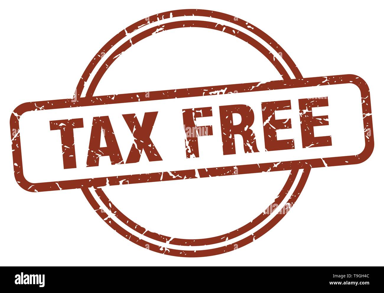 tax free stamp isolated on white Stock Vector Image & Art - Alamy