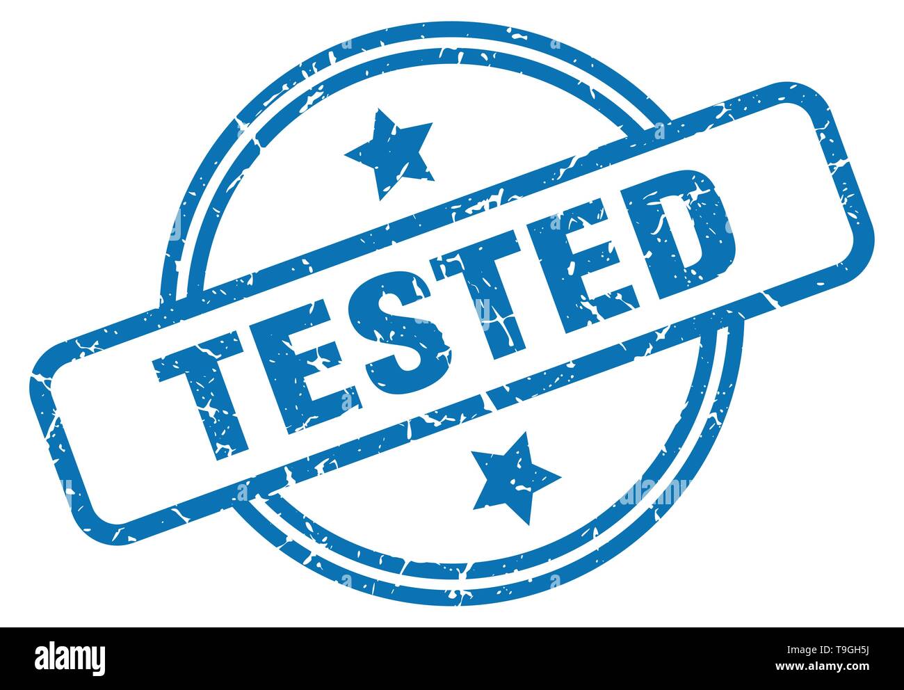 tested round vintage grunge stamp Stock Vector Image & Art - Alamy