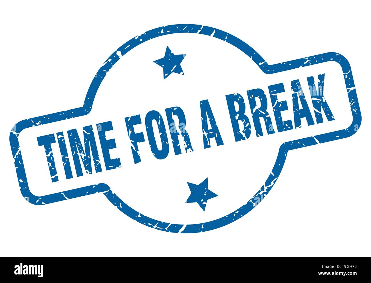 time for a break vintage stamp. time for a break sign Stock Vector ...