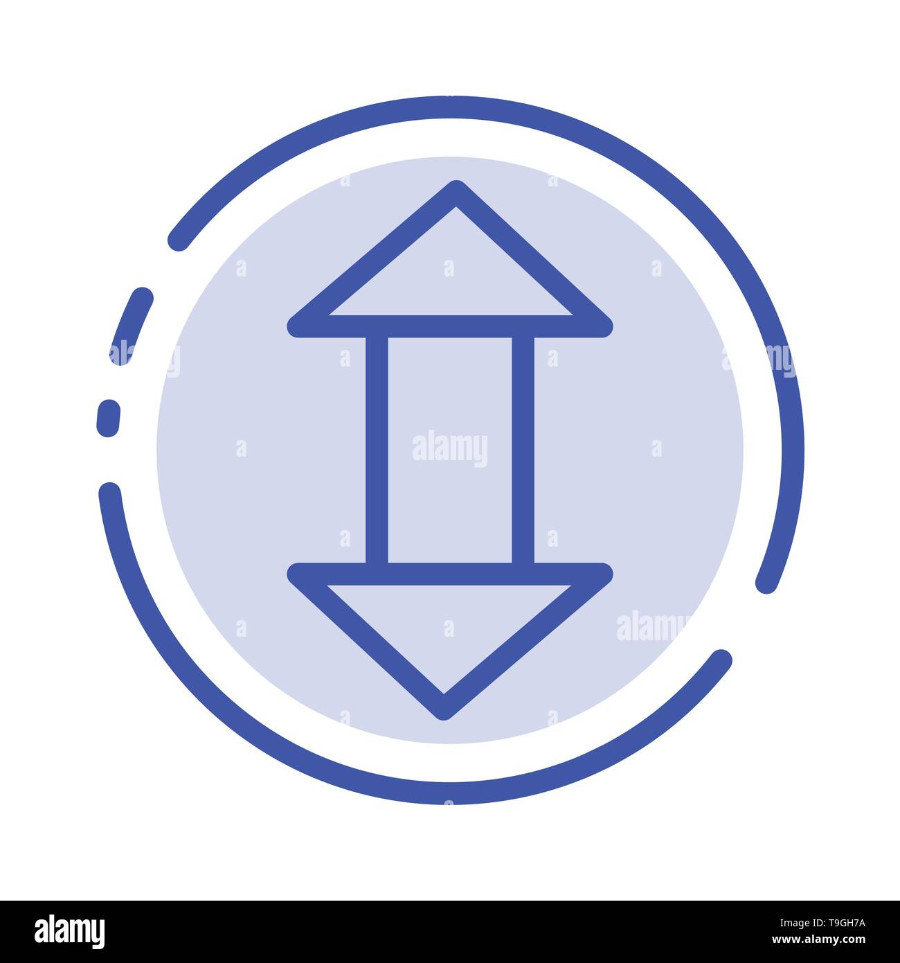 Blue directional arrows Cut Out Stock Images & Pictures - Alamy