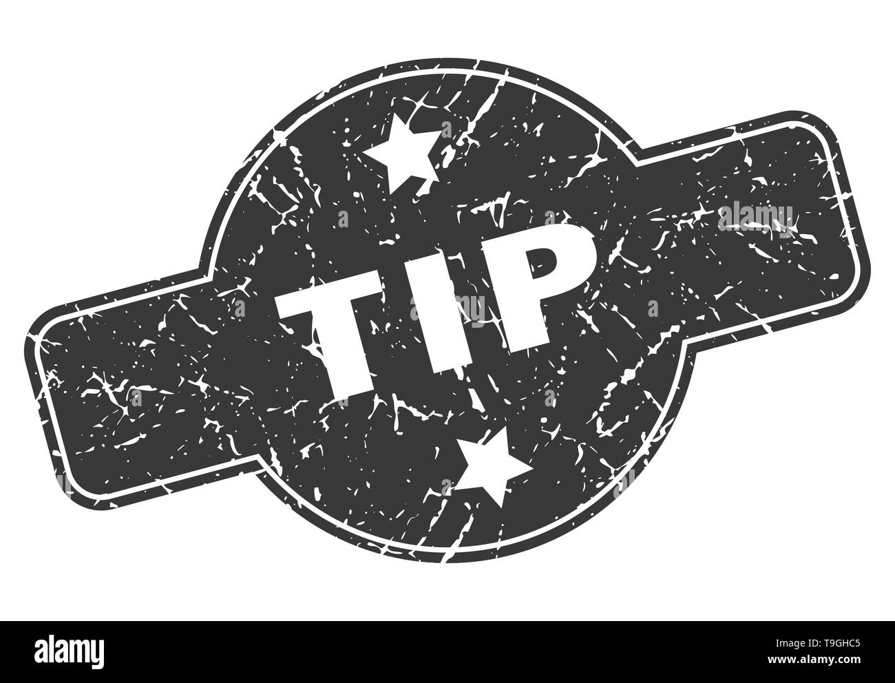 tip round grunge isolated stamp Stock Vector Image & Art - Alamy