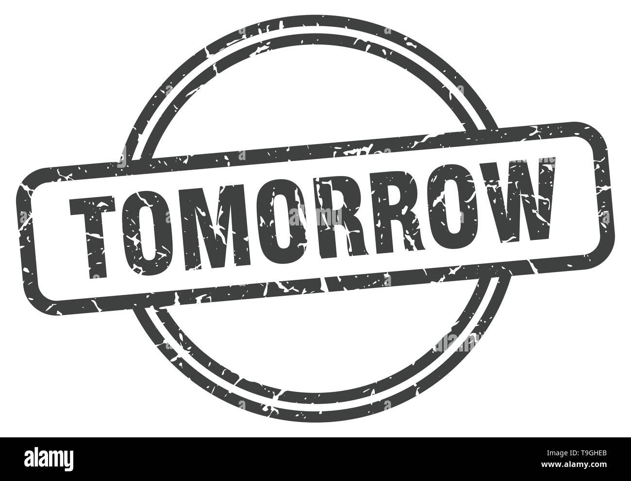 tomorrow vintage stamp. tomorrow sign Stock Vector Image & Art - Alamy
