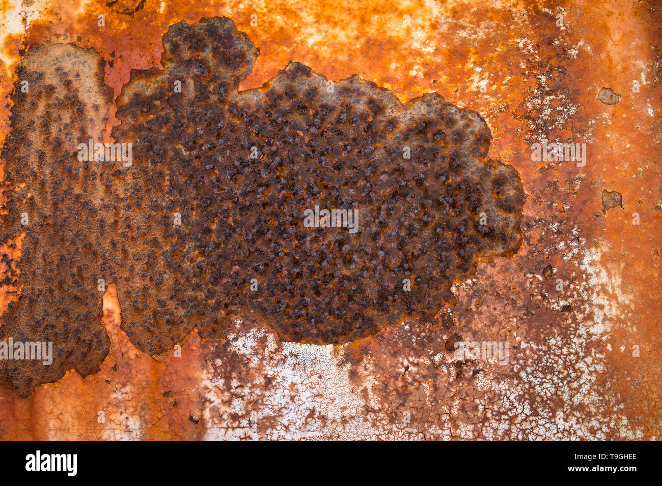 Metal sheet in a very bad and rusty condition Stock Photo - Alamy
