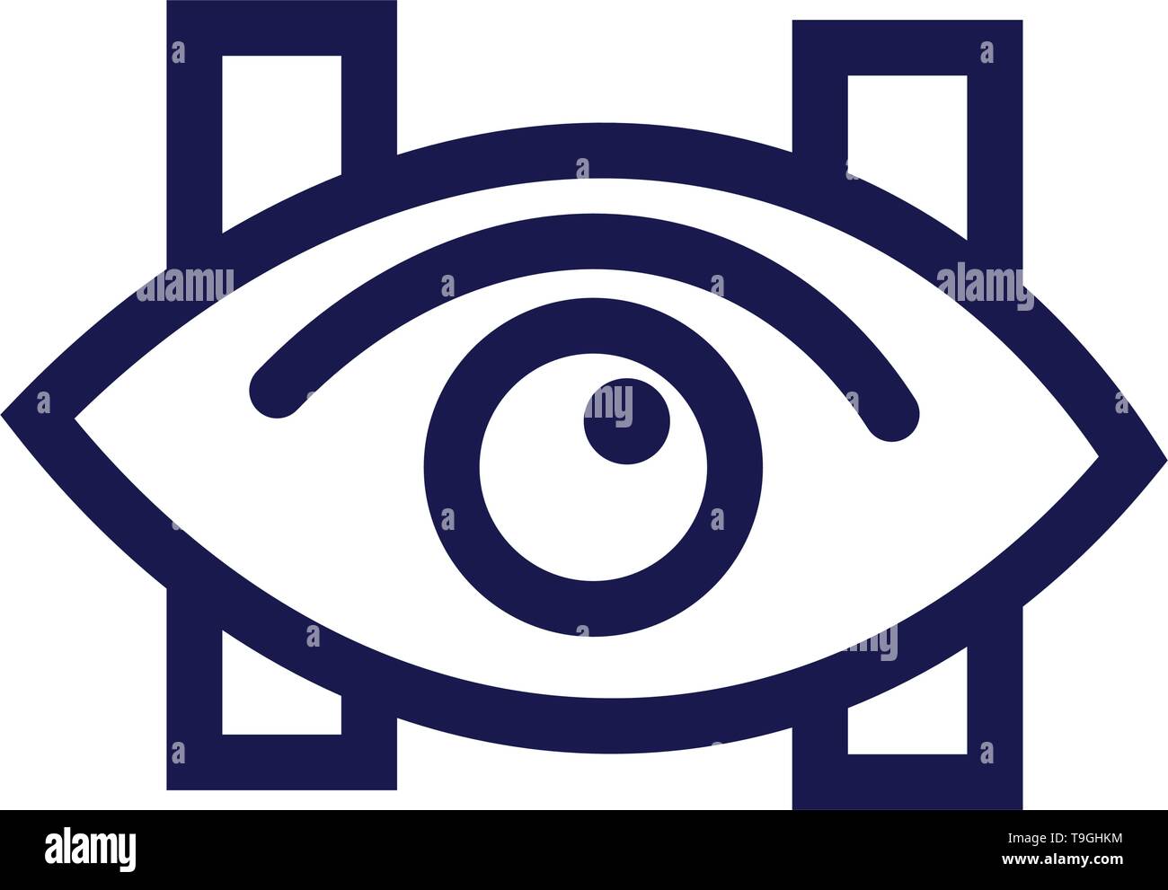 Eye icon- vector eye clinic or hospital sign Stock Vector Image & Art ...