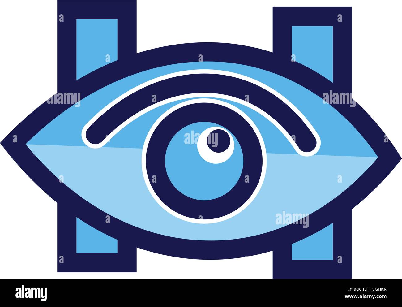 Eye icon- vector eye clinic or hospital sign Stock Vector Image & Art ...