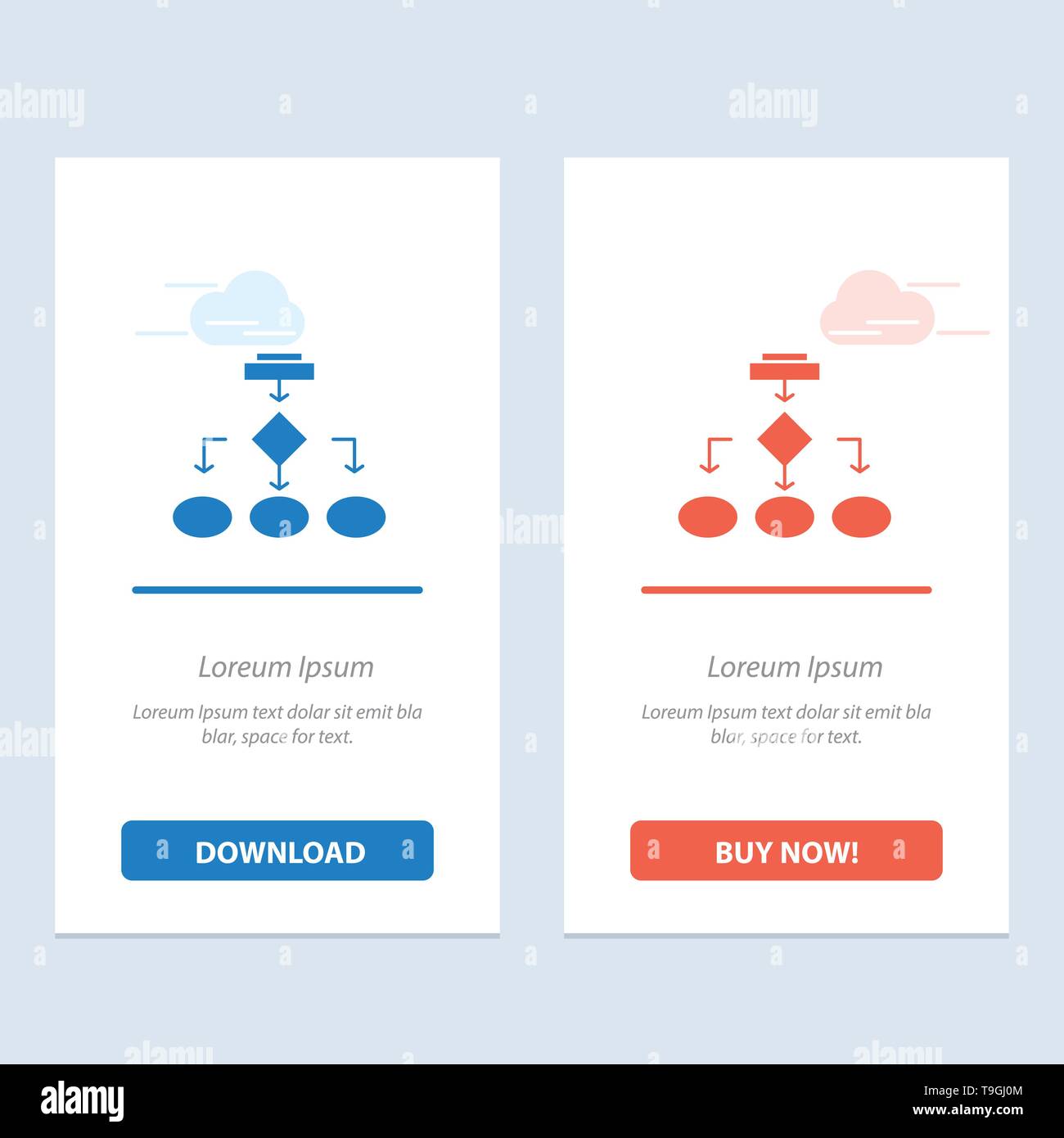 Flowchart Algorithm Business Data Architecture Scheme Structure Workflow Blue And Red