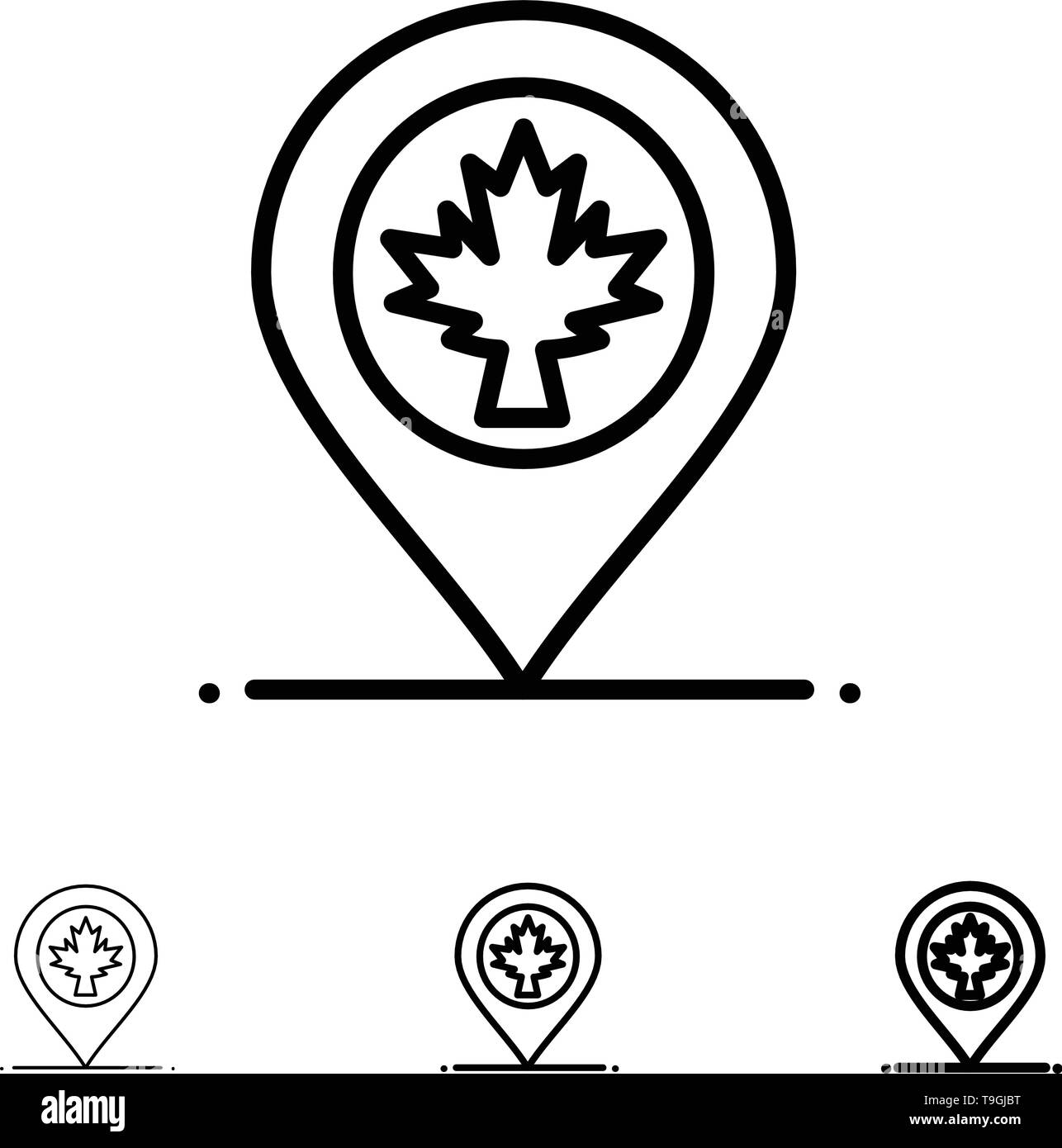 Pin leaf Black and White Stock Photos & Images - Alamy