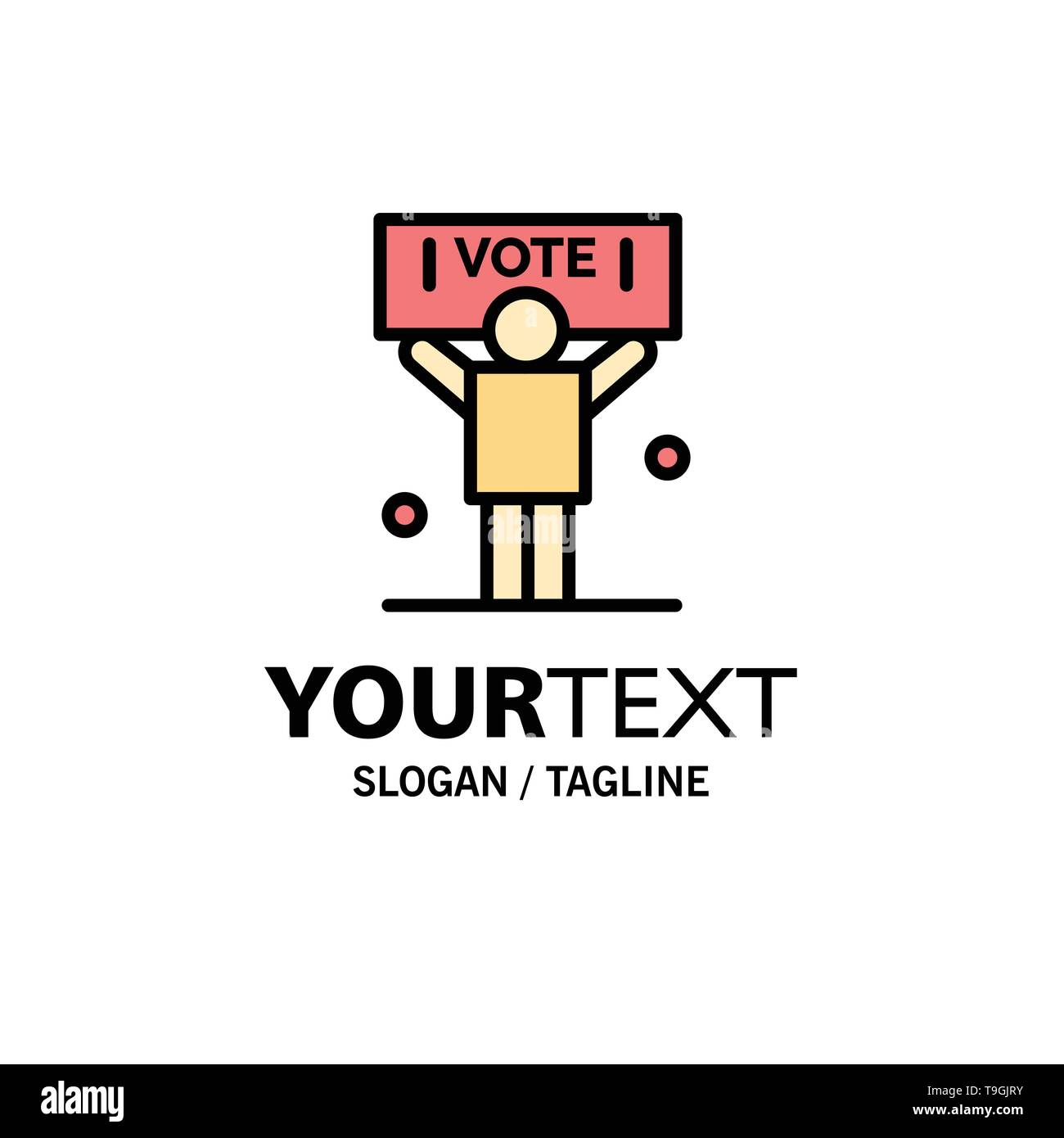 Political logo template Stock Vector Images - Alamy