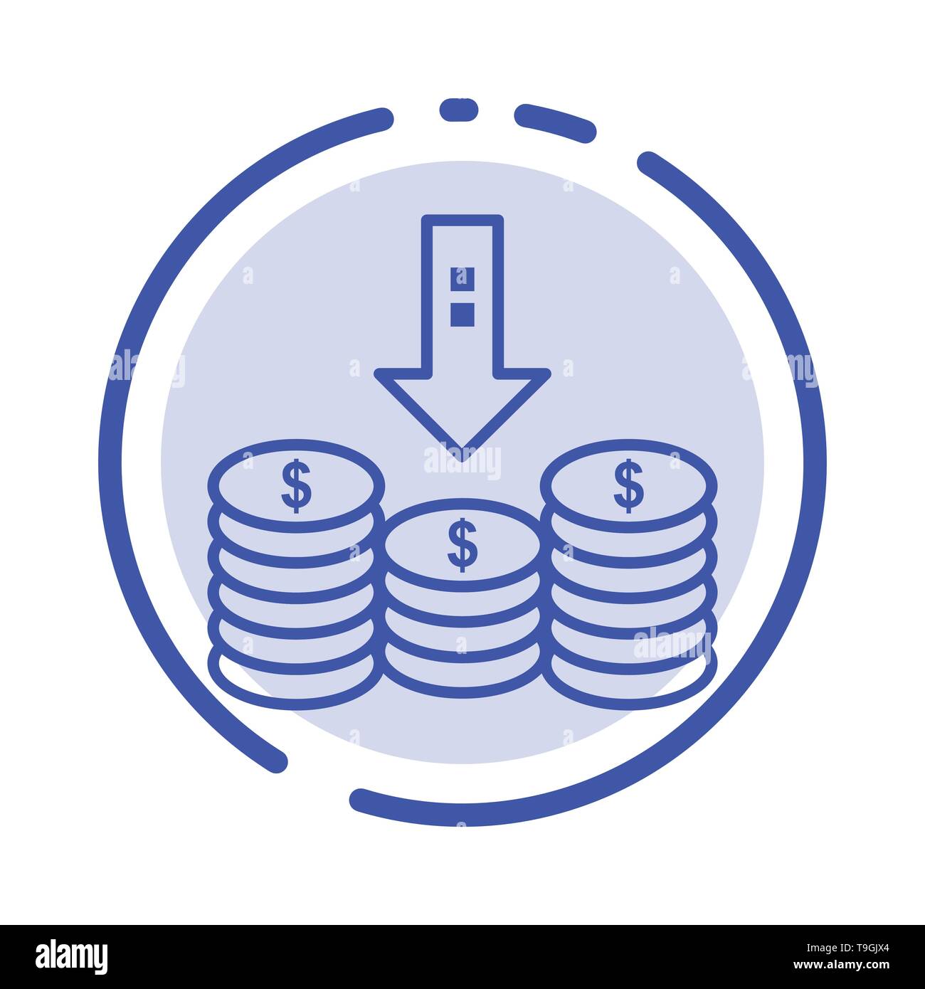 Gold line arrow Cut Out Stock Images & Pictures - Alamy