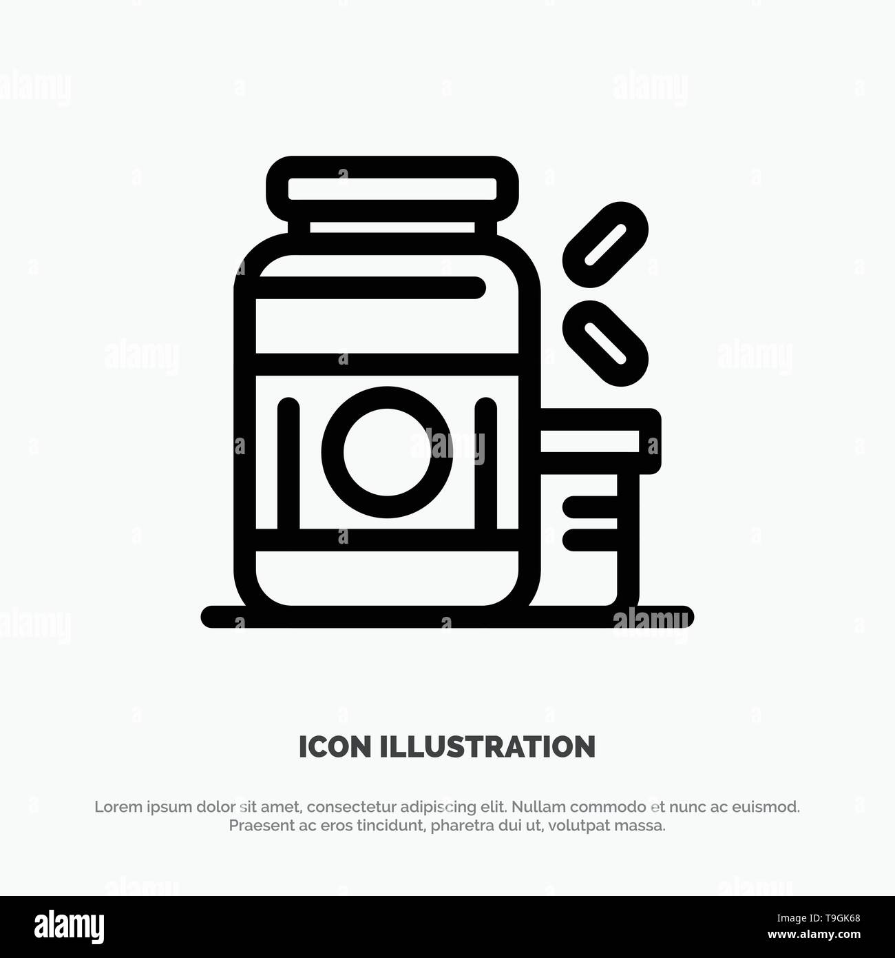 Protein supplement Stock Vector Images - Alamy