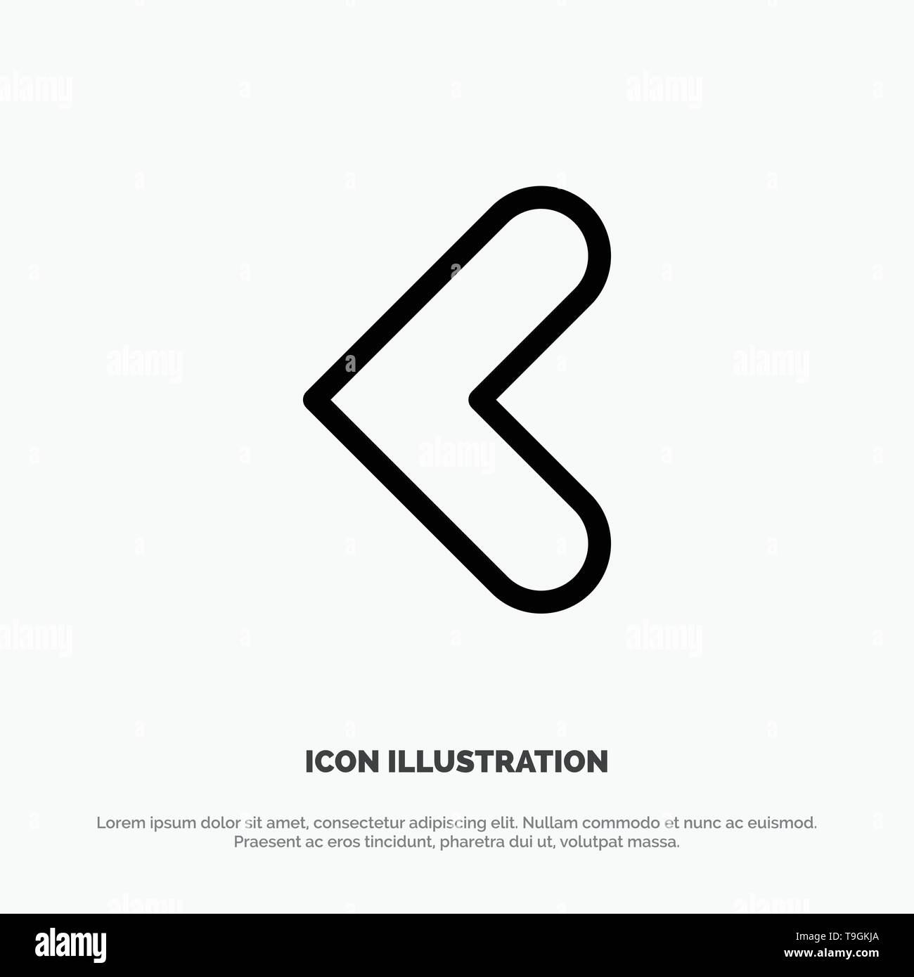 Backward icon vector vectors hi-res stock photography and images - Alamy