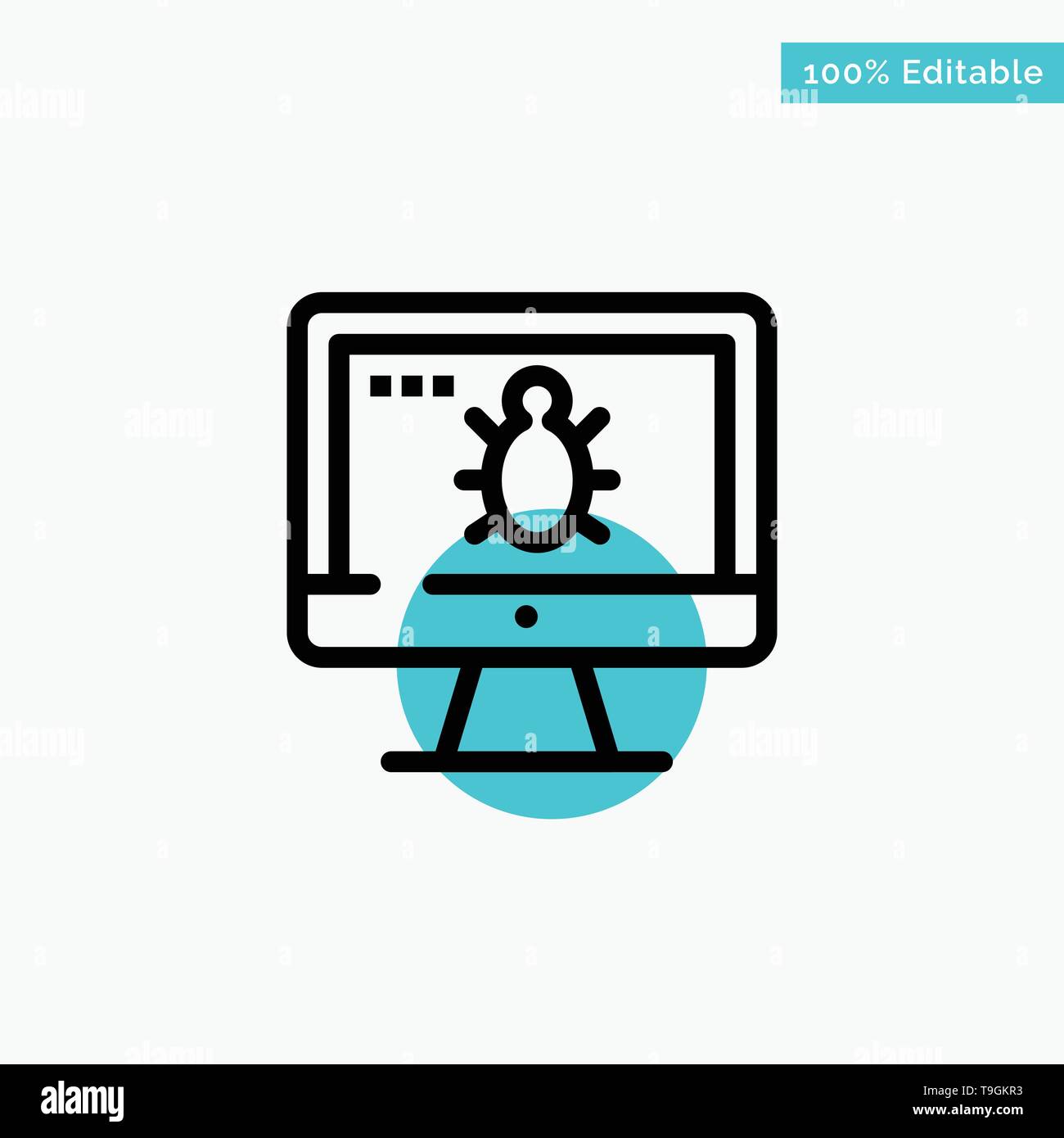 Turquoise screen Stock Vector Images - Alamy