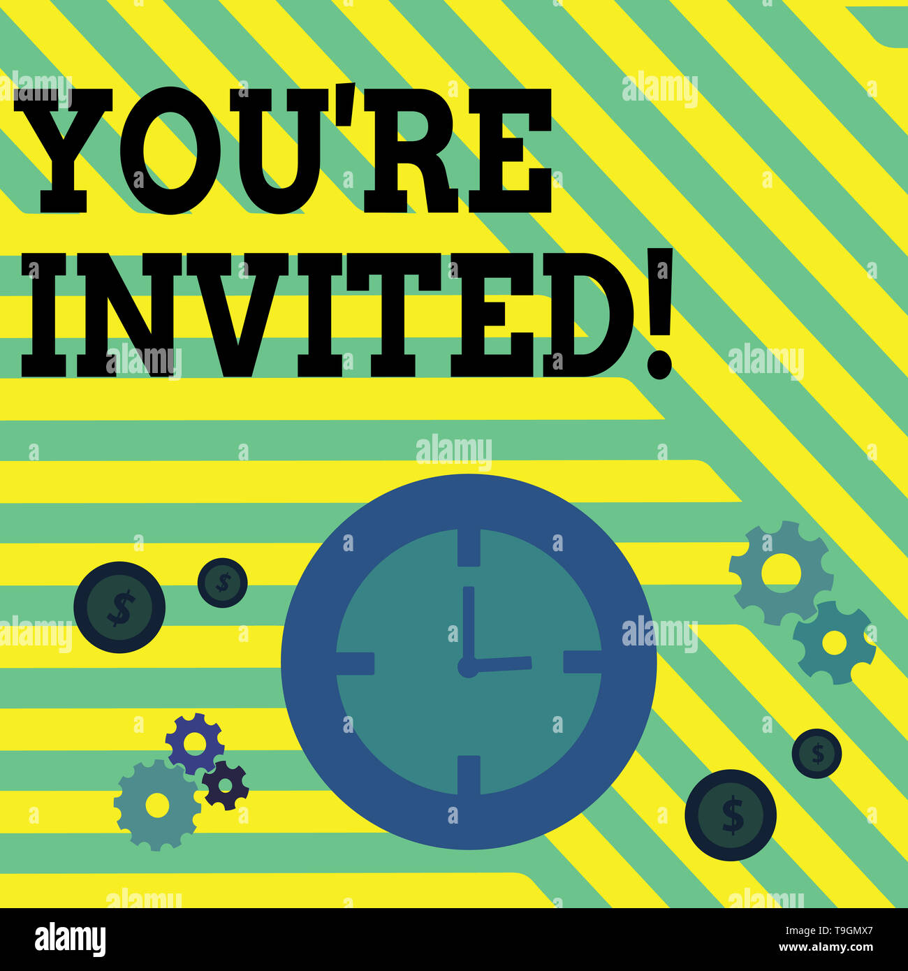 Conceptual hand writing showing You Re Invited. Concept meaning make a ...