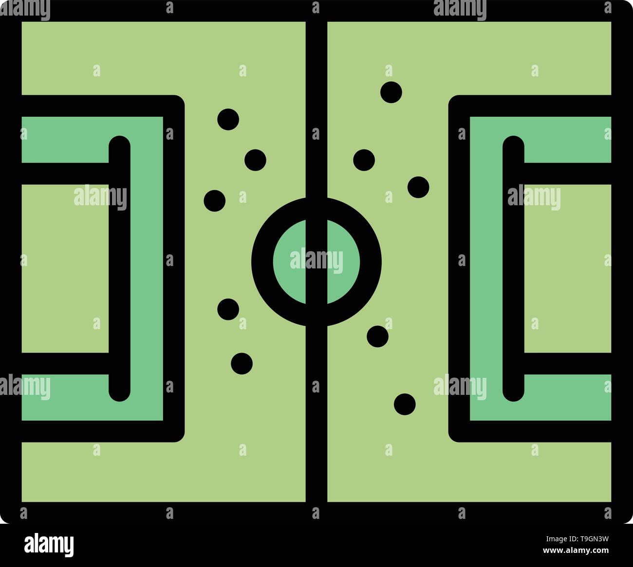 Football midfield Stock Vector Images - Alamy