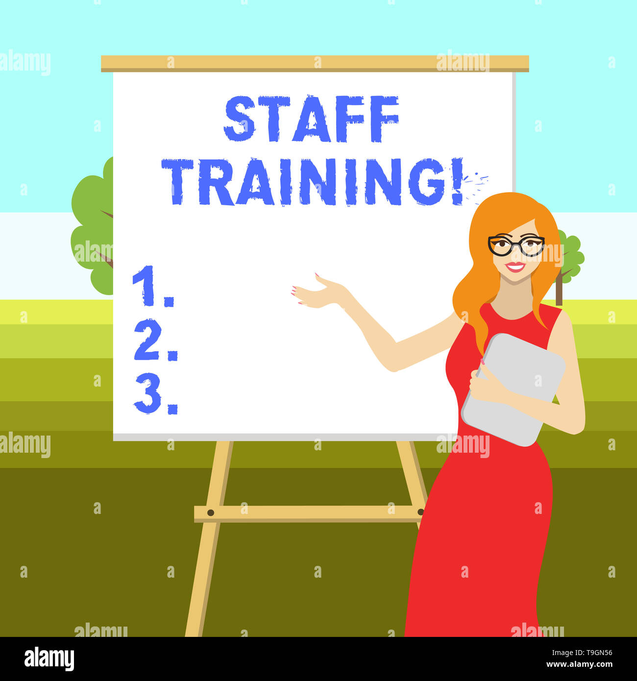 Conceptual hand writing showing Staff Training. Concept meaning learn ...