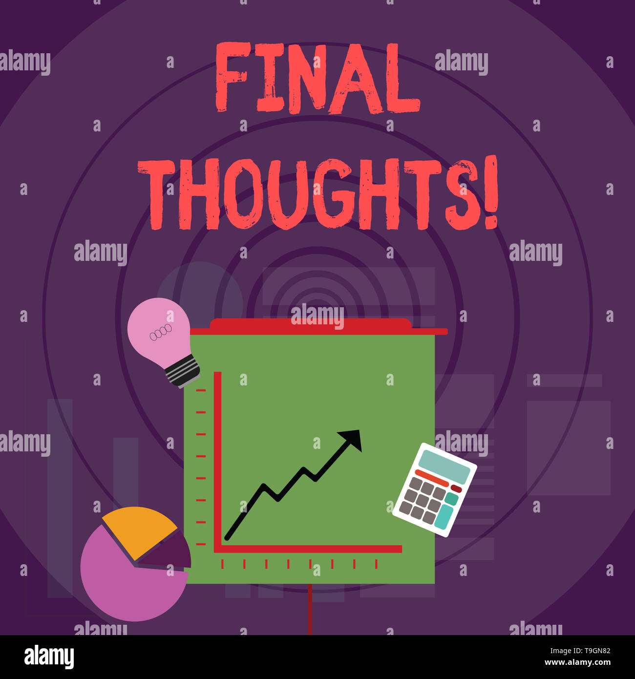 Writing note showing Final Thoughts. Business concept for should be ...