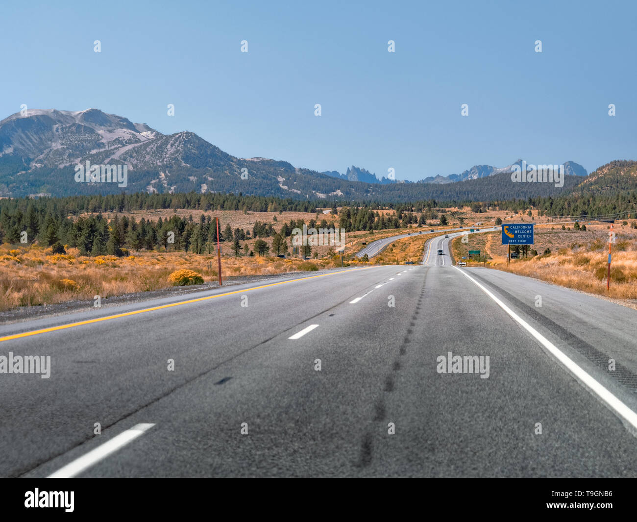 National park highway freeway scenic california hi-res stock ...