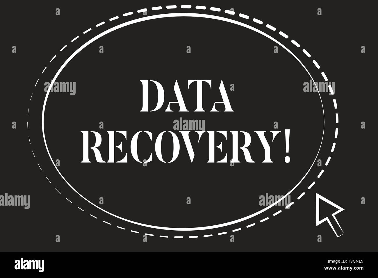 Conceptual hand writing showing Data Recovery. Concept meaning process ...