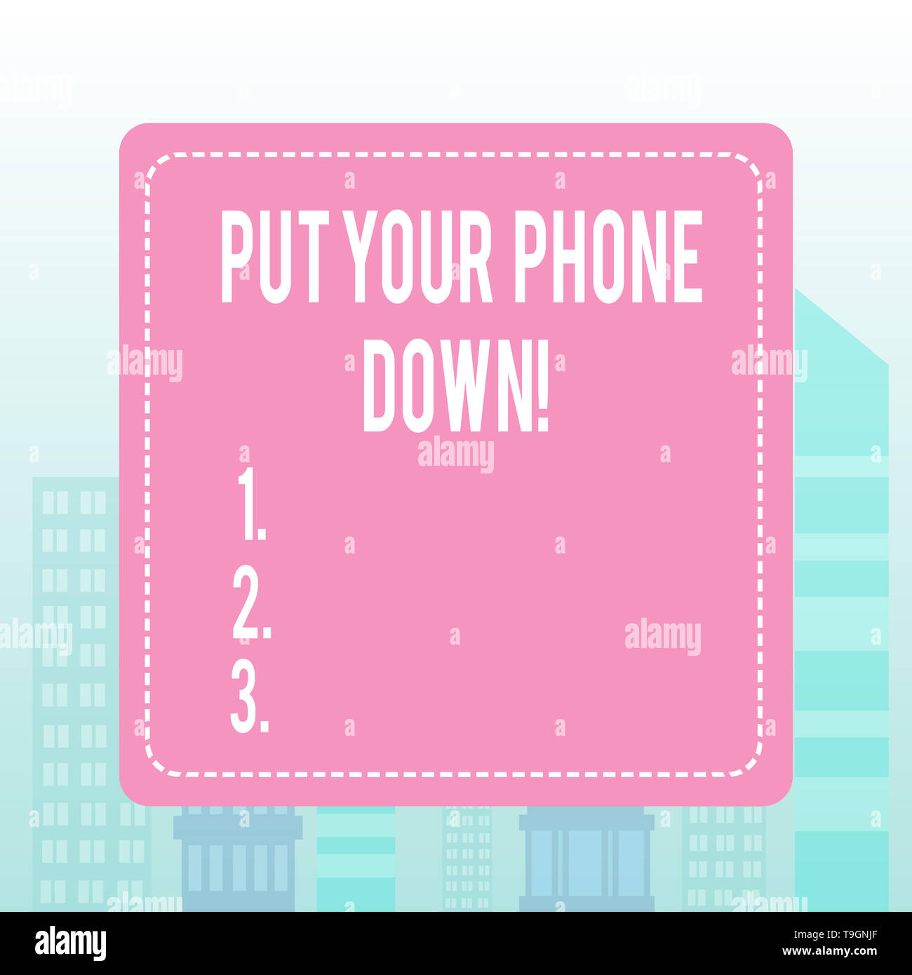 Writing note showing Put Your Phone Down. Business concept for end ...