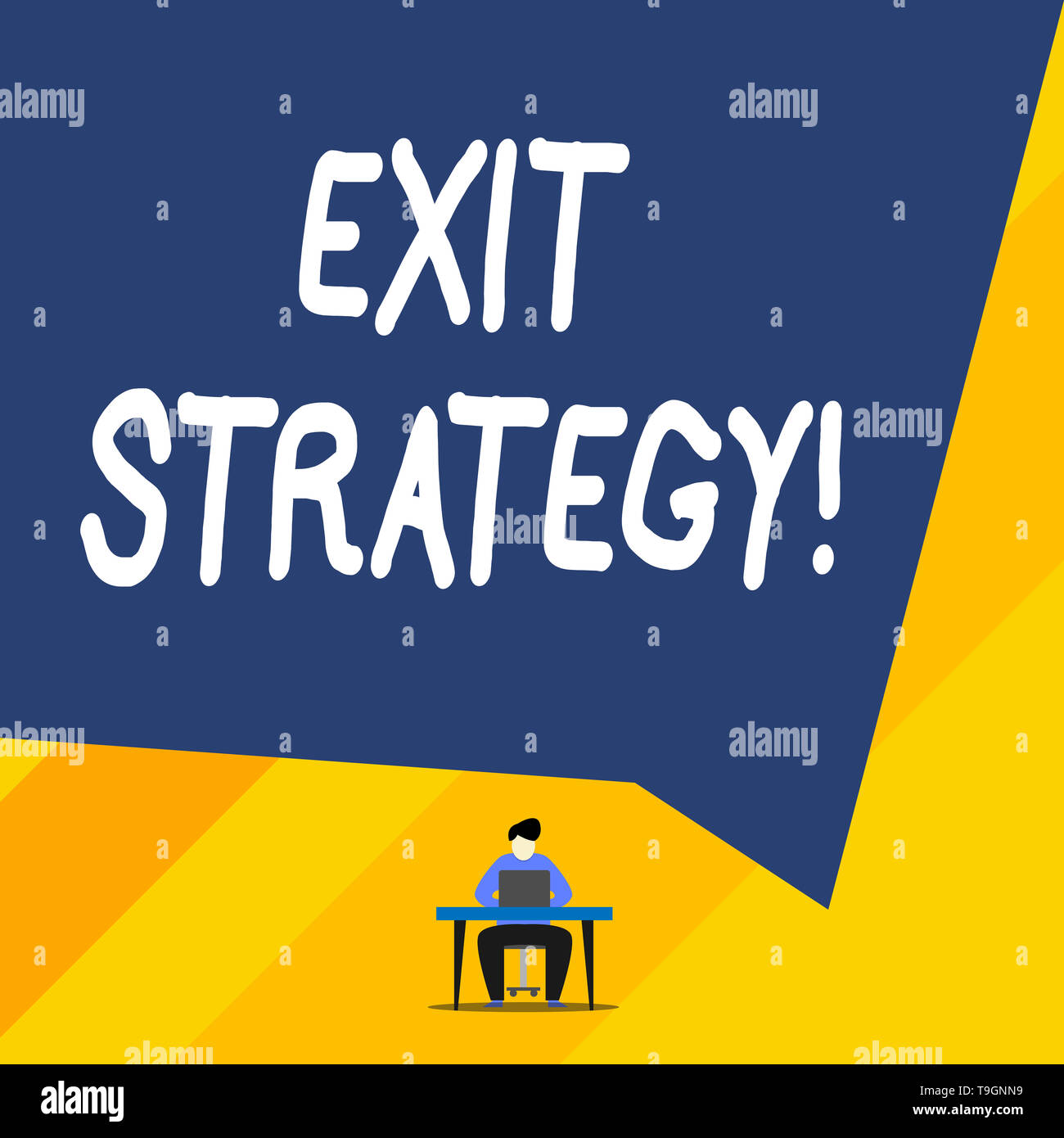 Conceptual hand writing showing Exit Strategy. Concept meaning ...