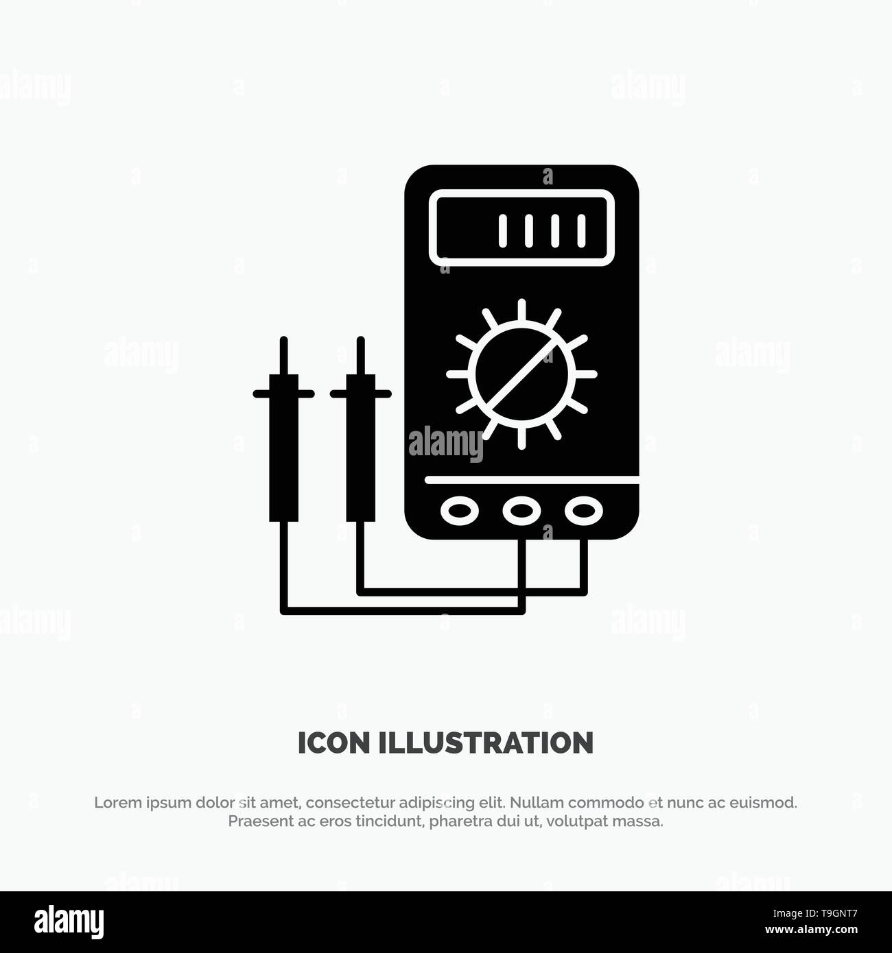 Digital meter electric Stock Vector Images - Alamy