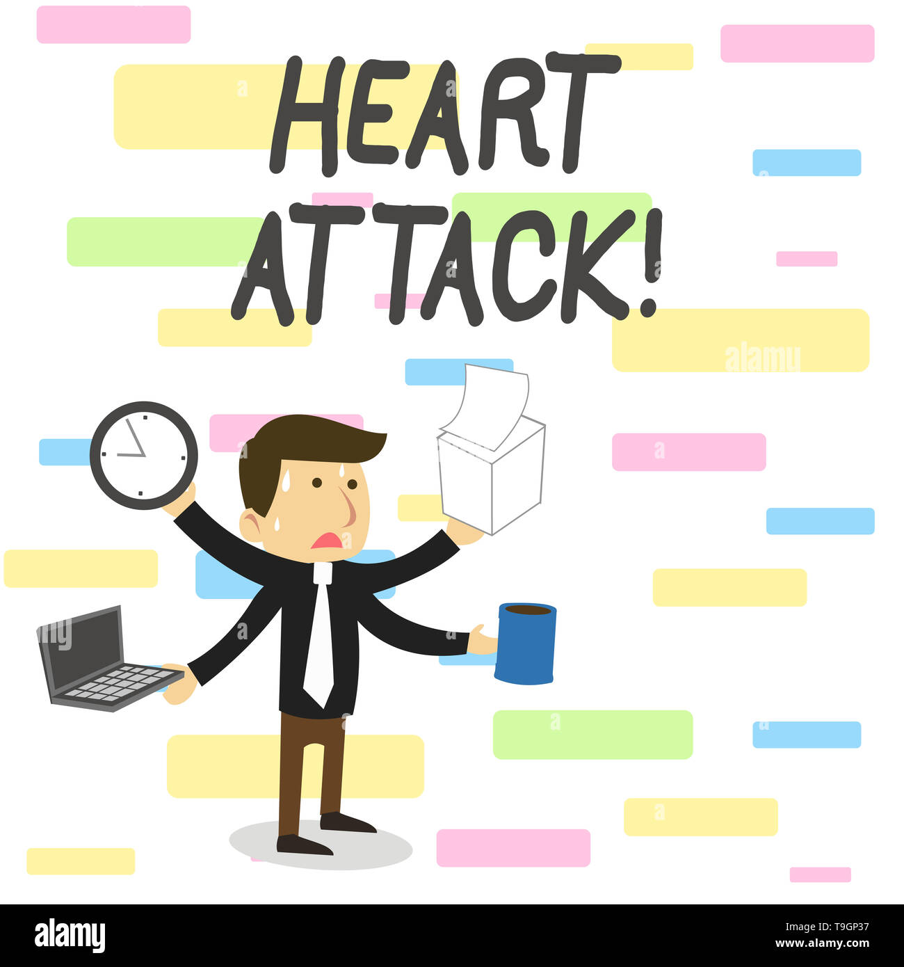 Conceptual hand writing showing Heart Attack. Concept meaning sudden ...