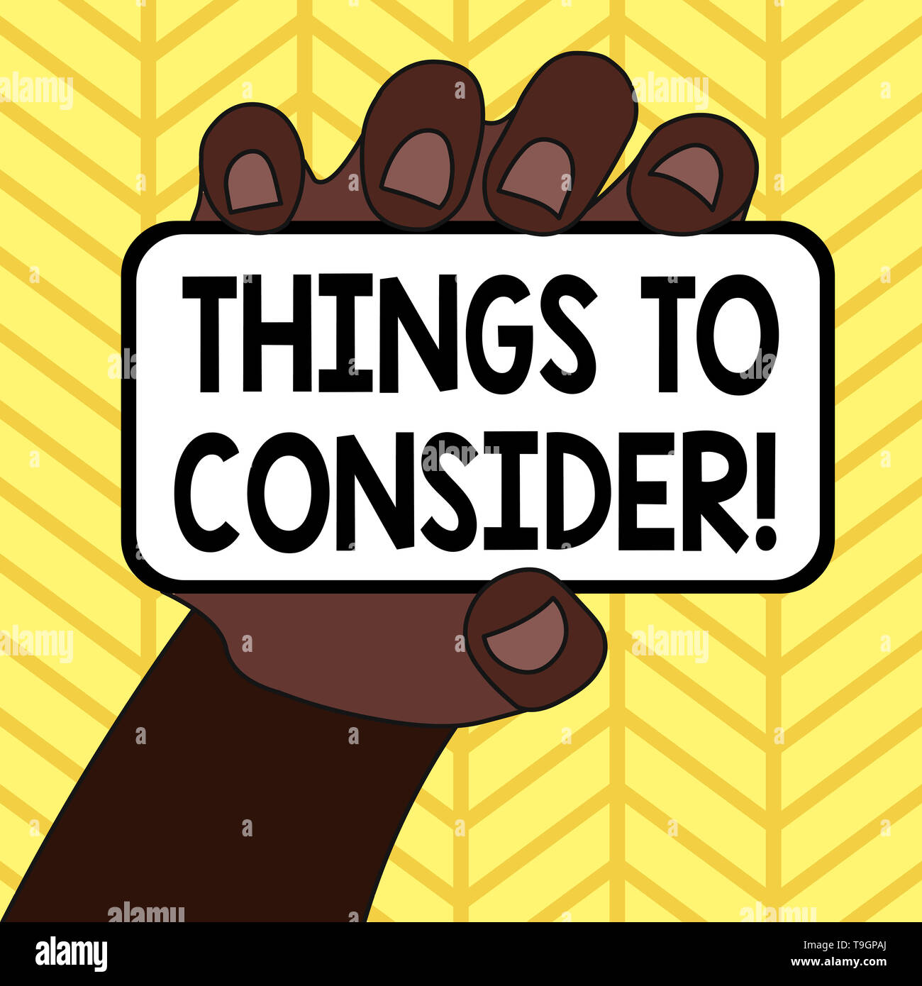Handwriting text writing Things To Consider. Conceptual photo think ...