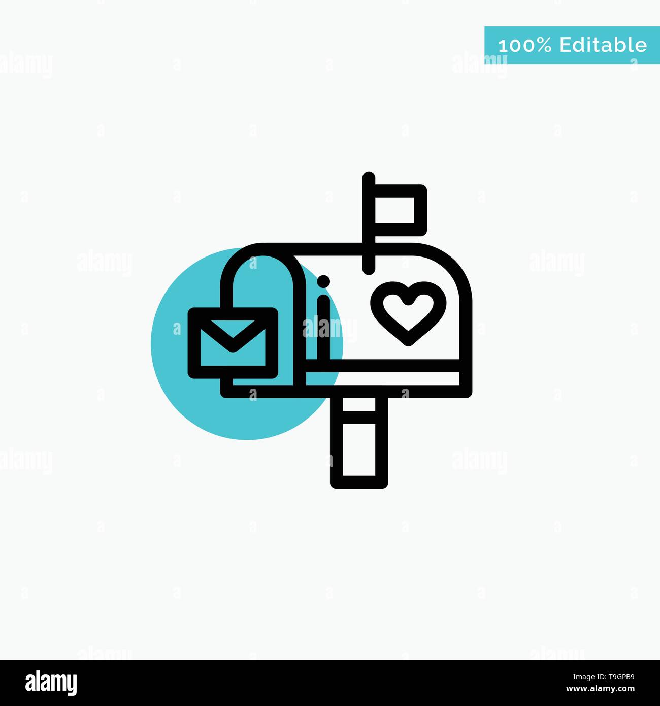 Letter collection point letter box Stock Vector Images - Alamy