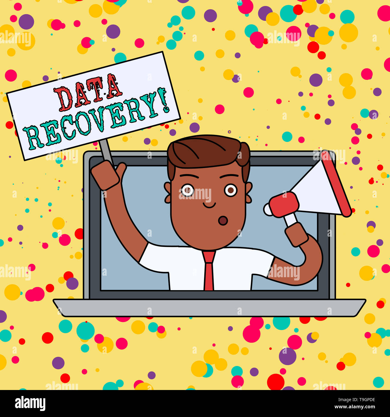 Handwriting text Data Recovery. Conceptual photo process of salvaging ...