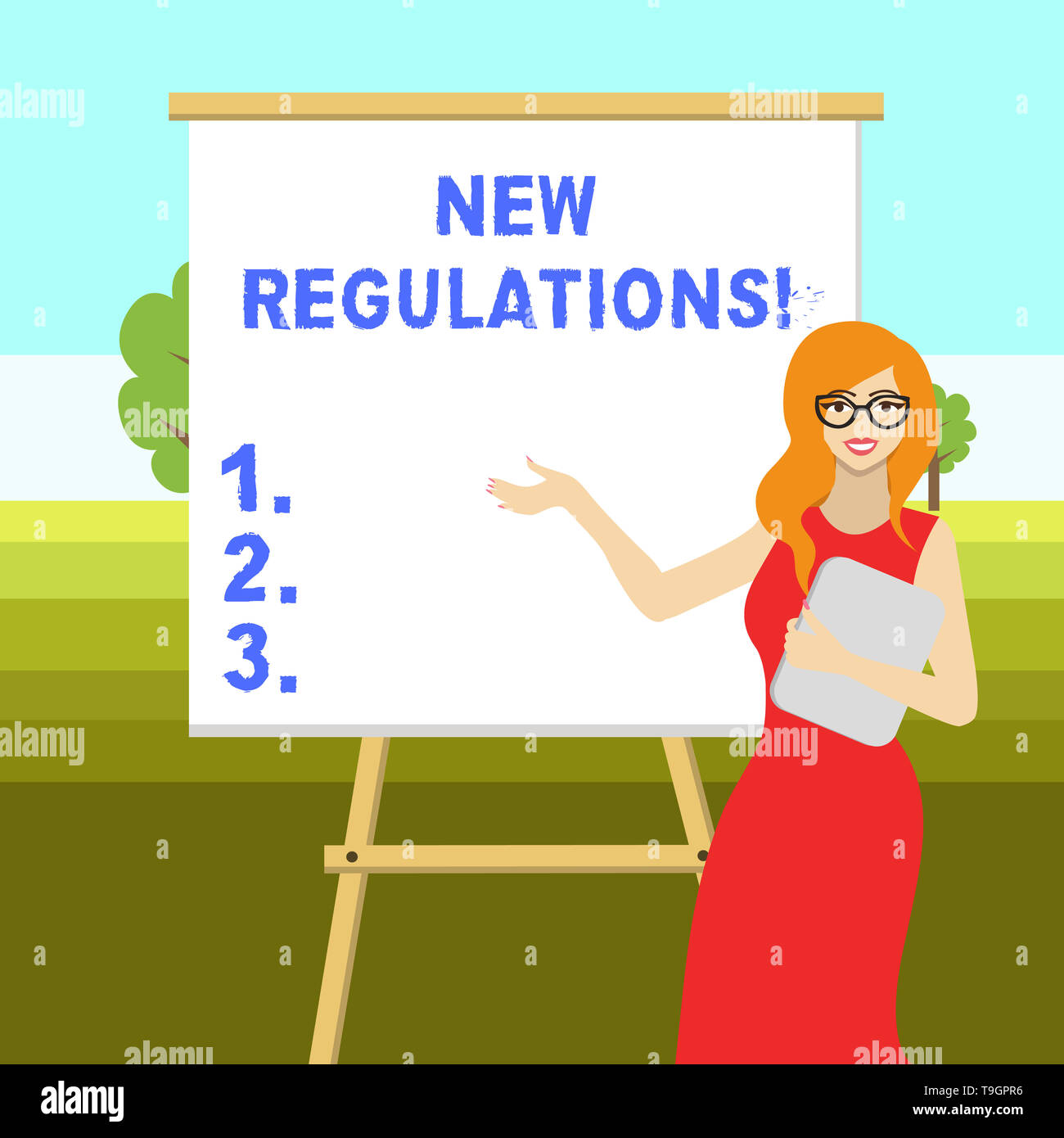 Conceptual hand writing showing New Regulations. Concept meaning rules ...