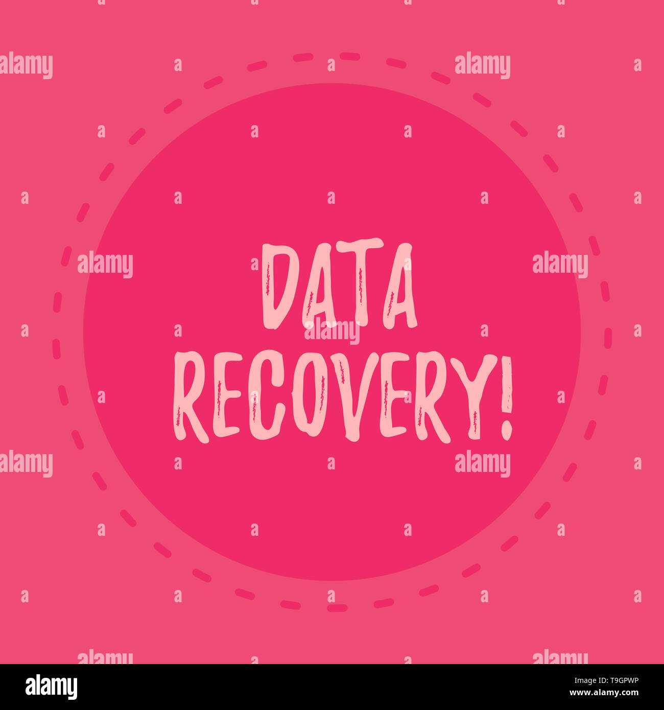 Handwriting text writing Data Recovery. Conceptual photo process of ...