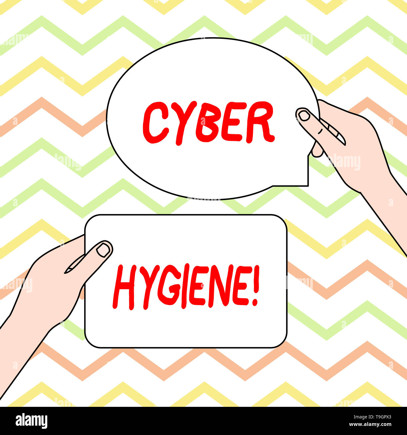 Conceptual hand writing showing Cyber Hygiene. Concept meaning steps ...