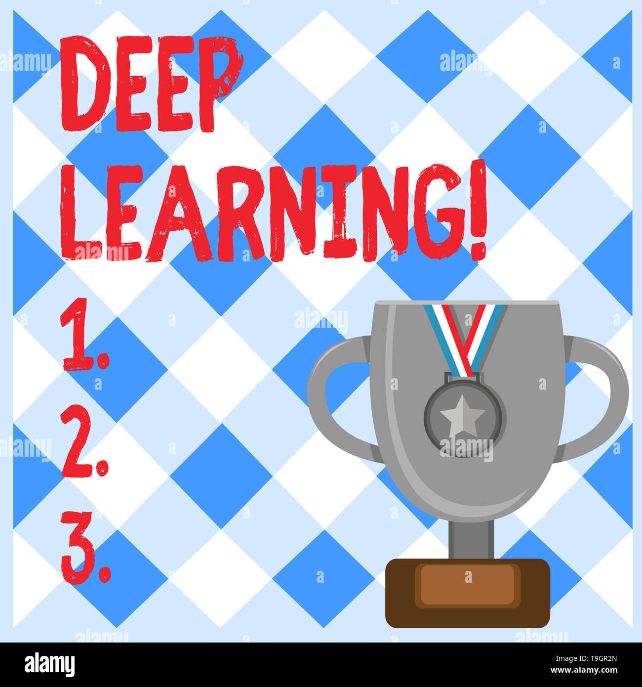 Conceptual hand writing showing Deep Learning. Concept meaning the collection of algorithms used ...