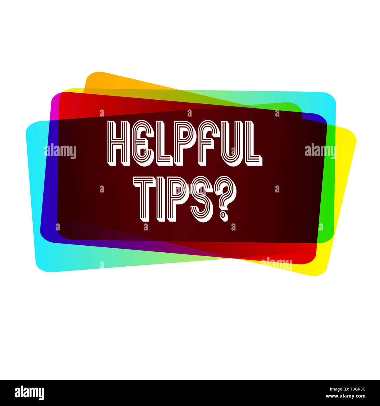 Text sign showing Helpful Tips Question. Business photo showcasing ...
