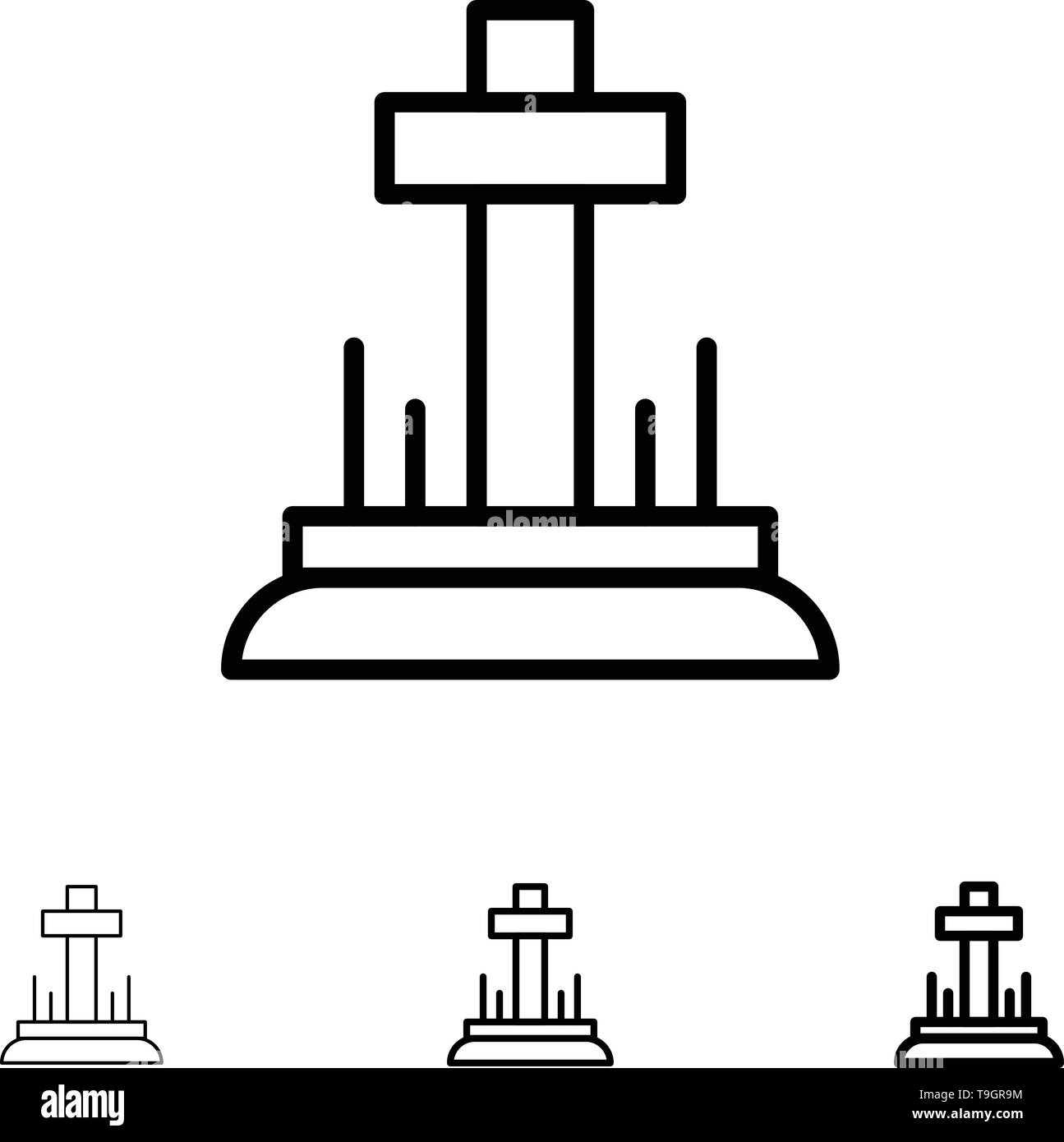 Bold church cross Stock Vector Images - Alamy