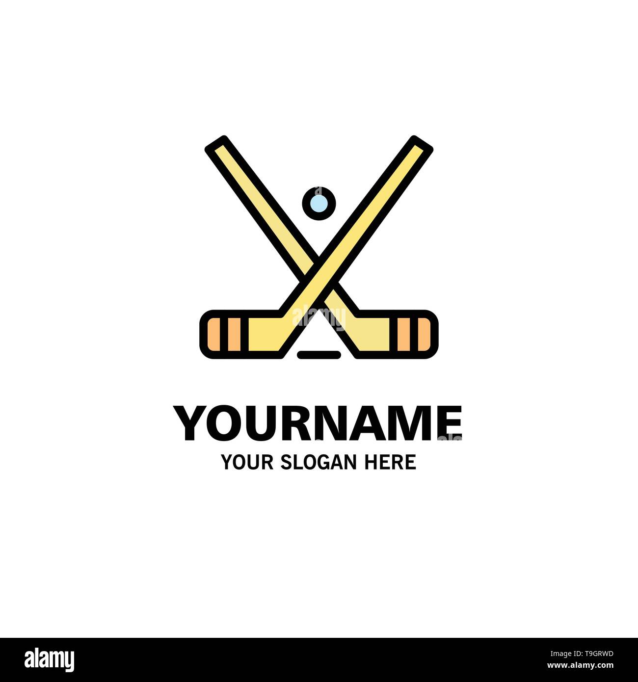 Hockey sticks logo hi-res stock photography and images - Alamy