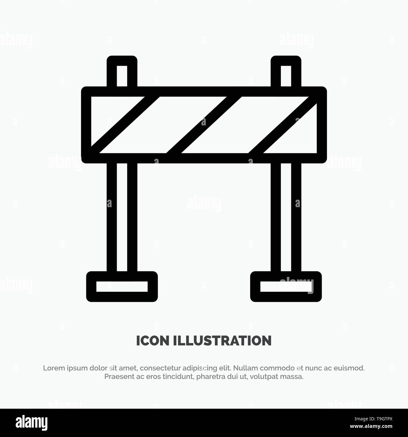 Construction site barrier fence Stock Vector Images - Alamy