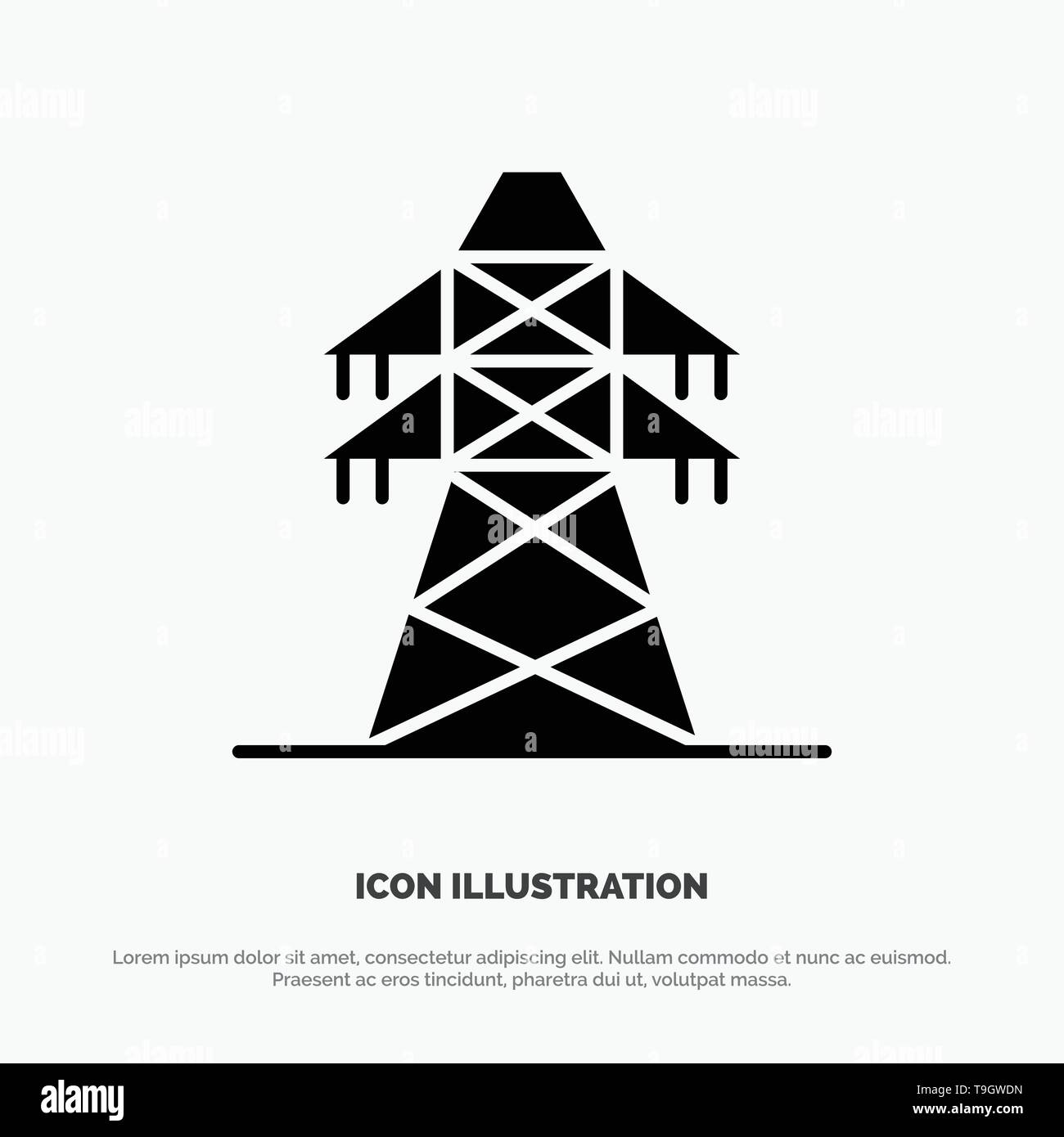 Electrical transmission cable Stock Vector Images - Alamy