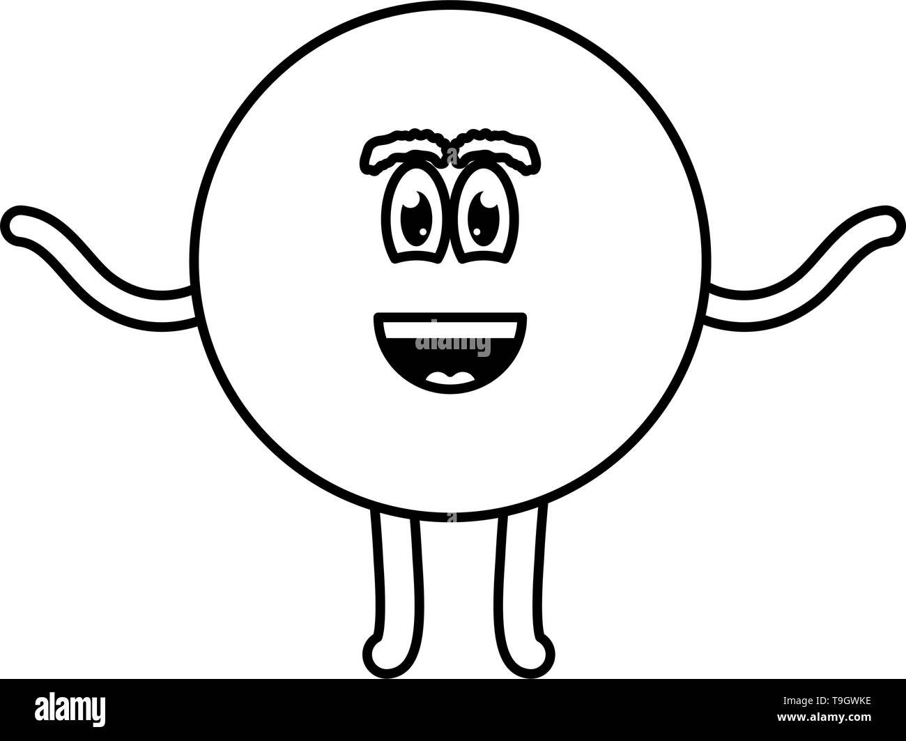 Cute Emoticon Character Icon Vector Illustration Design Stock Vector cute-emoticon-character-icon-vector-illustration-design-stock-vector