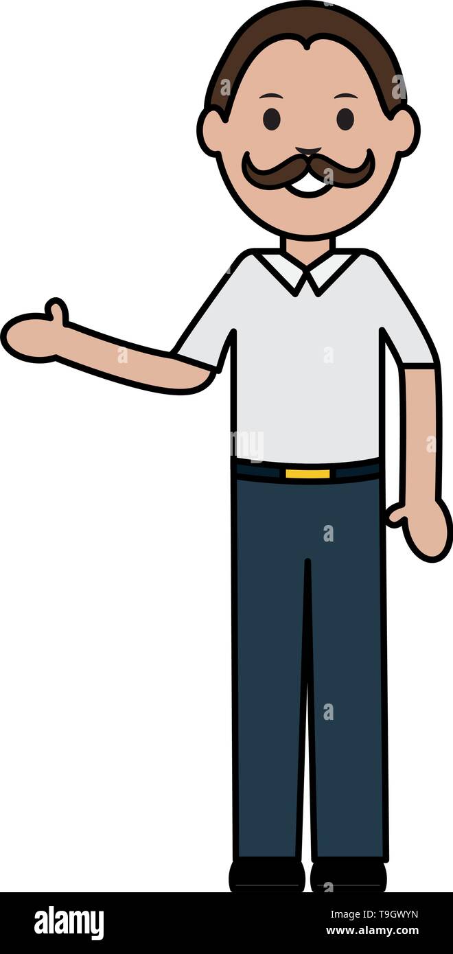 mexican man avatar character vector illustration design Stock Vector ...