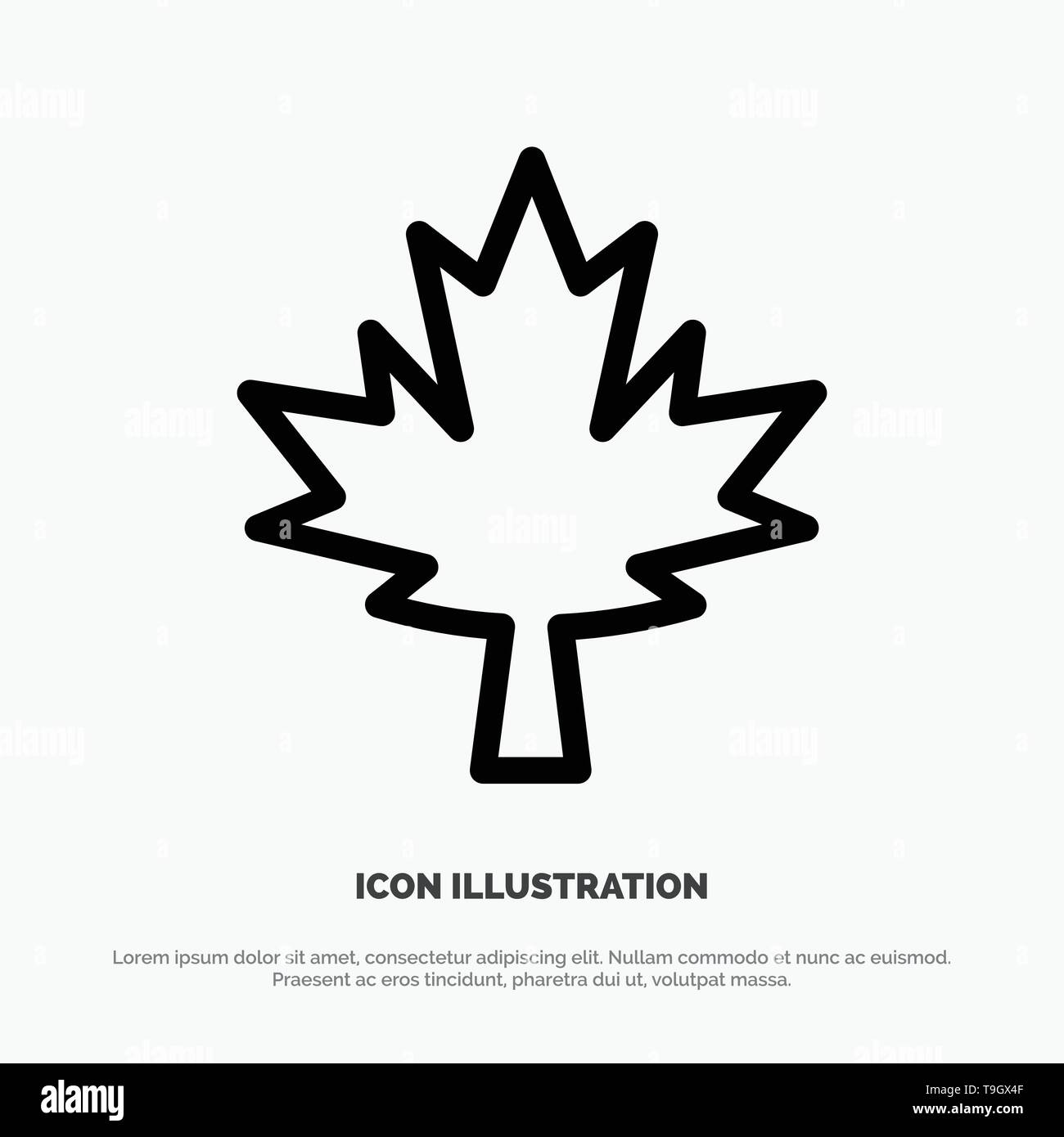 Maple Line Art Vector Vectors High Resolution Stock Photography and ...