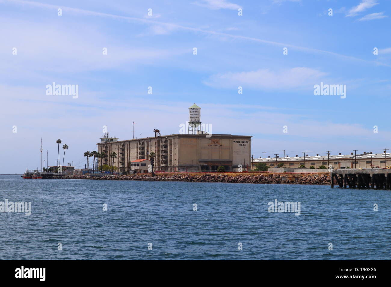 view of San Pedro, the Port of Los Angeles, California Stock Photo - Alamy