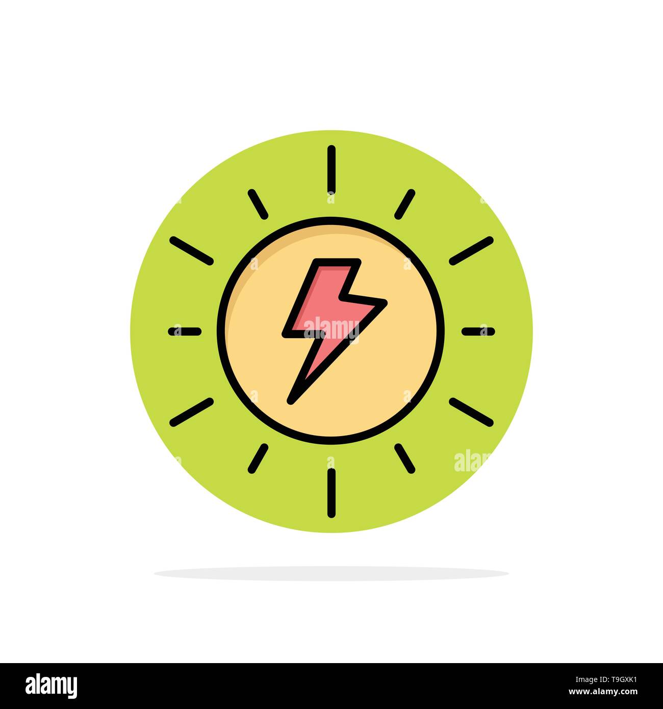 Solar cell circle Stock Vector Images - Alamy