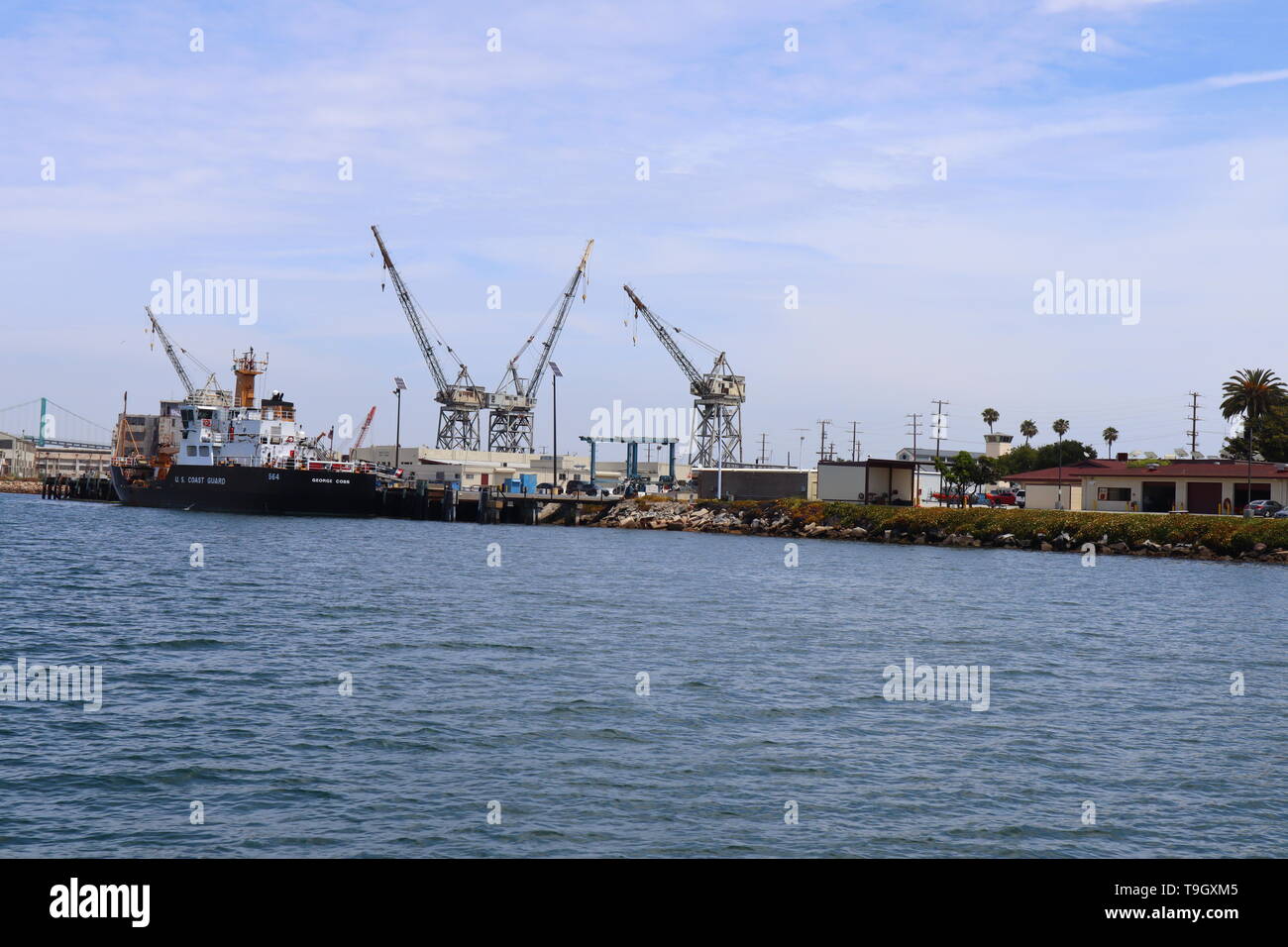 view of San Pedro, the Port of Los Angeles, California Stock Photo - Alamy