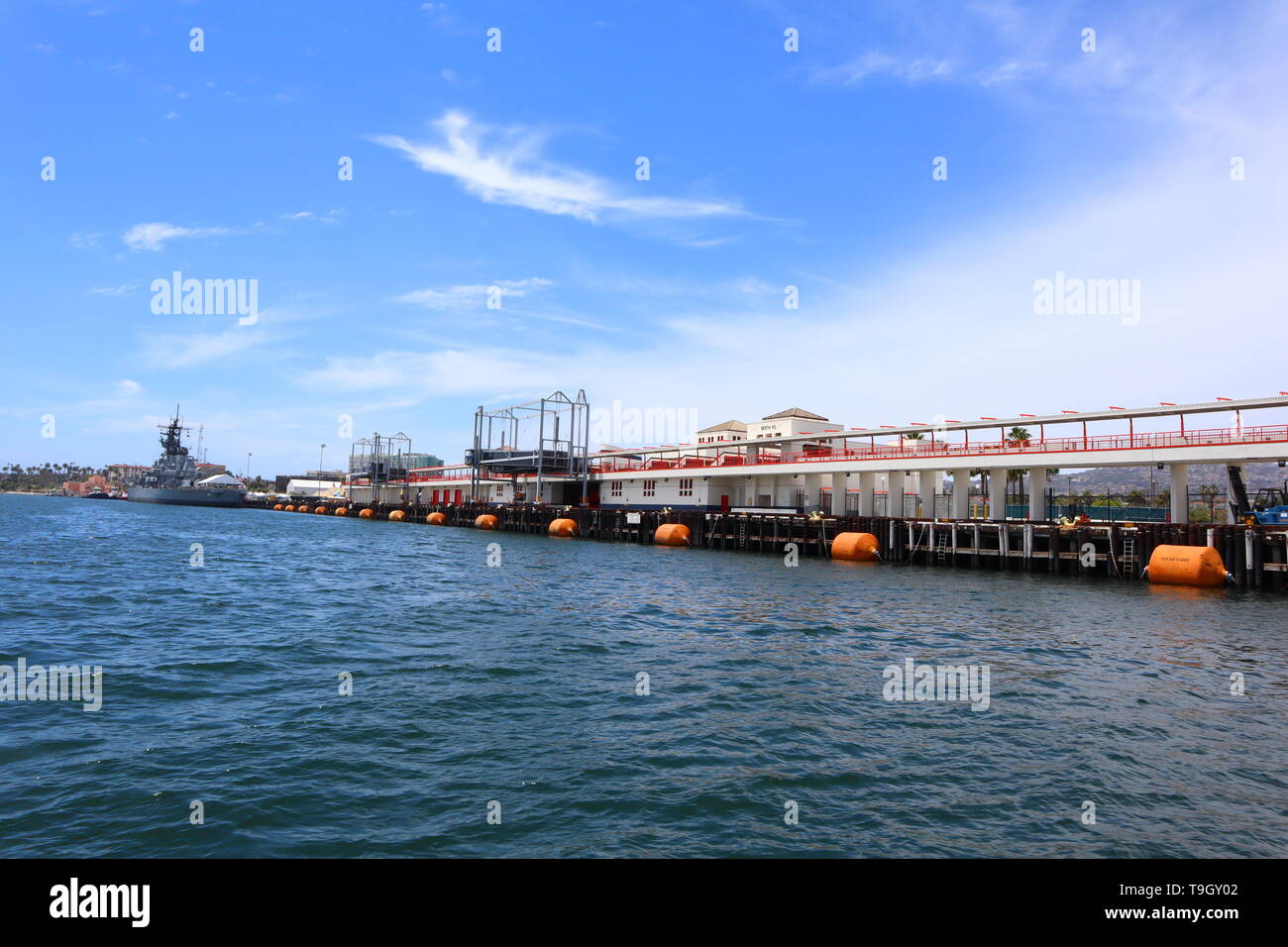 view of San Pedro, the Port of Los Angeles, California Stock Photo - Alamy