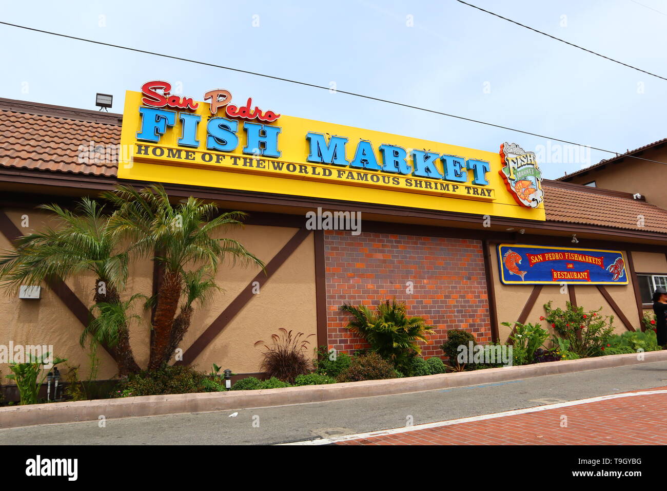 SAN PEDRO FISH MARKET, Port of LOS ANGELES, California Stock Photo - Alamy