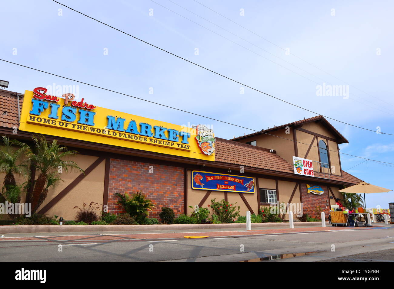 SAN PEDRO FISH MARKET, Port of LOS ANGELES, California Stock Photo - Alamy