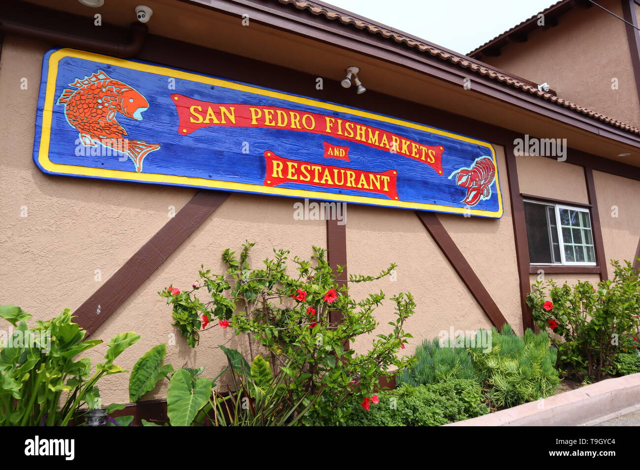 SAN PEDRO FISH MARKET, Port of LOS ANGELES, California Stock Photo - Alamy