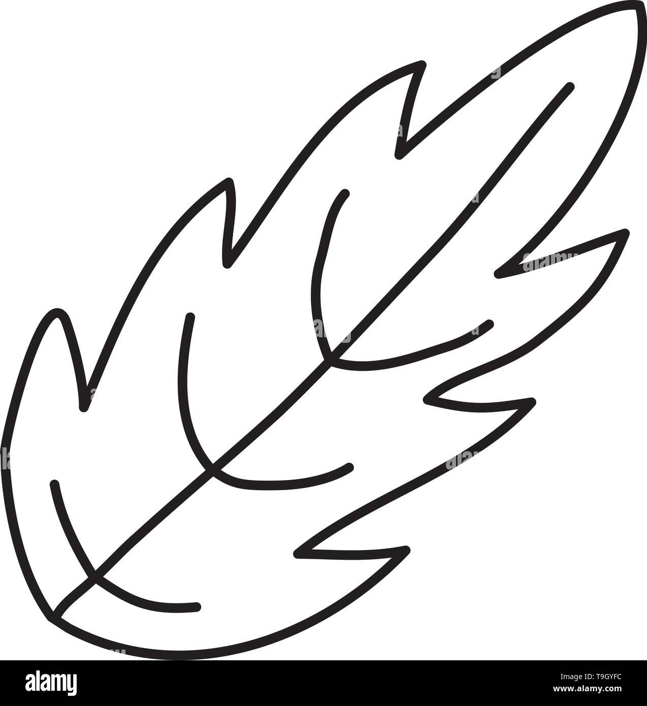 nature leaf cartoon vector illustration graphic design Stock Vector ...