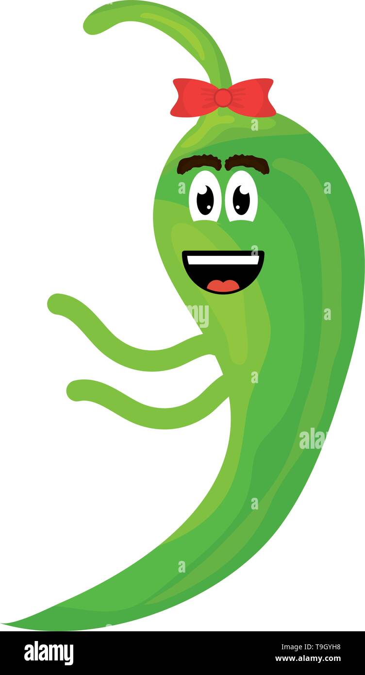 chilli pepper comic character vector illustration design Stock Vector ...